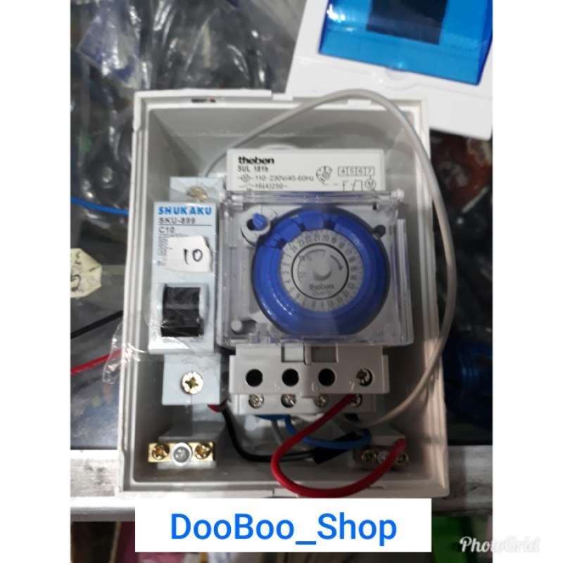 Promo Timer set yg bagus plus MCB dan box timer lampu dll otomatis ...