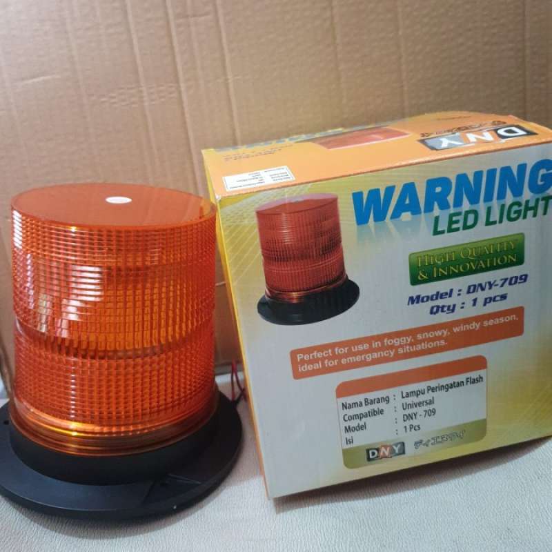 Promo Lampu rotary LED merk DNY 709 nyala strobo /kedip kedip 12 ...