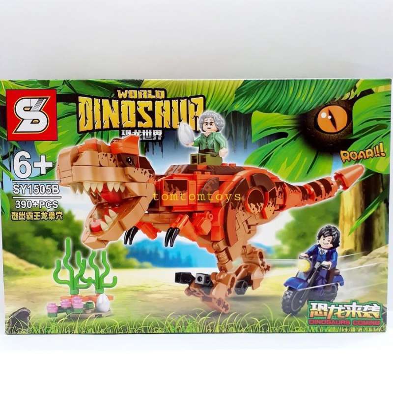 Jual Blocks T REX DINOSAUR WORLD Mainan Susun Balok lego Dinosaurus di ...