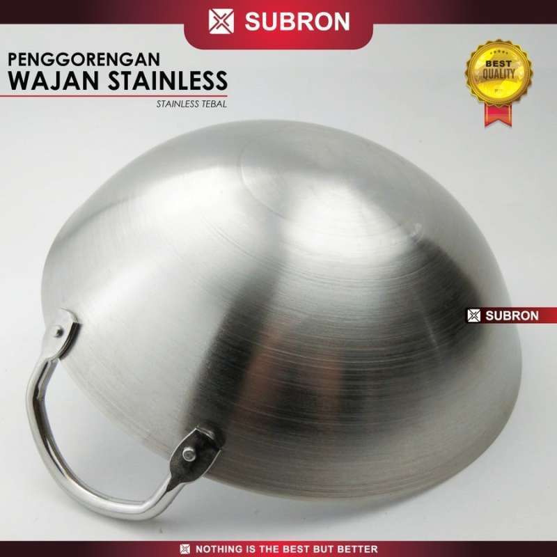 Jual Subron Wajan Besar Stainless 50 Cm/60cm/65cm/70 Cm Kuali Penggorengan Di Seller Dian Shop ...