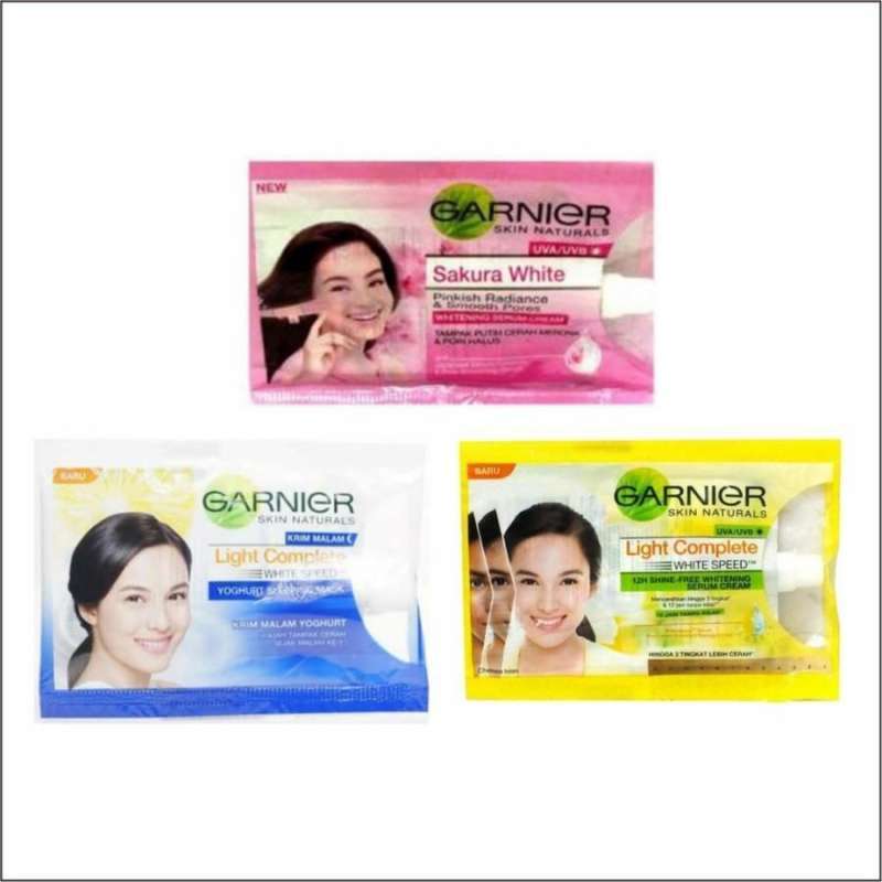 Jual Garnier sakura / light complete day night sachet - Biru di Seller ...
