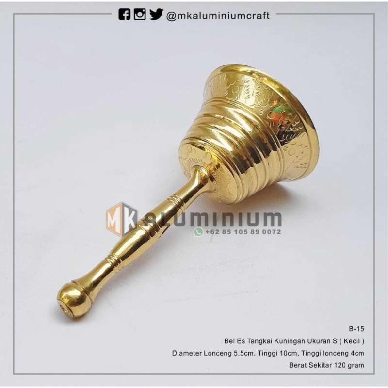 Jual Bel Tangkai - Bel Klinting Es - Lonceng Tangkai Ukuran Kecil (S ...