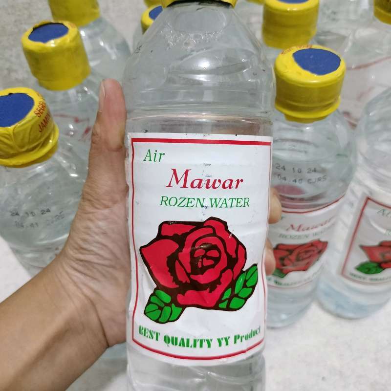 Promo Air Mawar Makam Ziarah 5 Botol Plastik 600ml Diskon 33% Di Seller ...