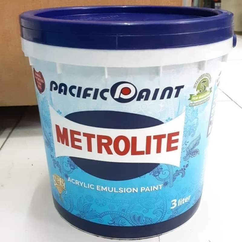 Jual Cat Tembok Metrolite Putih Galon 3 Liter 5 Kg 5 Kilo 5kg Di Seller ...