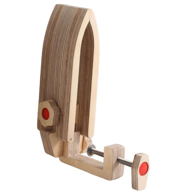 Jual Handmade Wood Leathercraft Clamp Fittings Tool DIY Vise for Hand ...