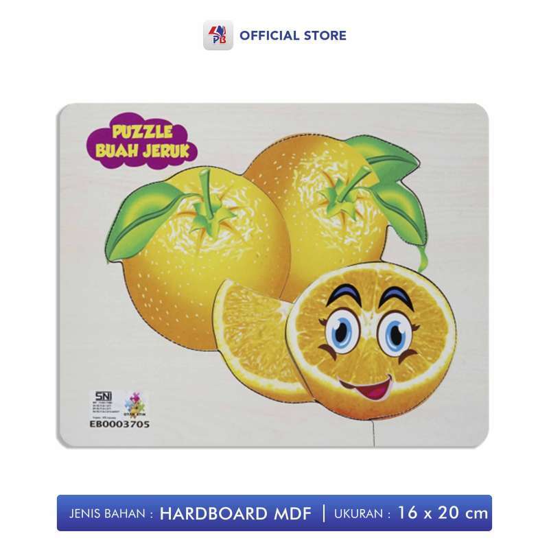 Jual Puzzle Edukasi Anak / Puzzle Kayu / Puzzle Anak Seri Buah Jeruk ...
