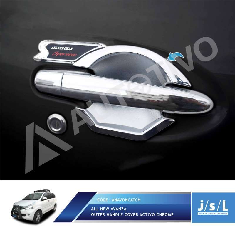 Jual JSL Outer Handle Cover Activo Chrome Mangkok Pintu for All New Avanza di Seller Autotivo ...
