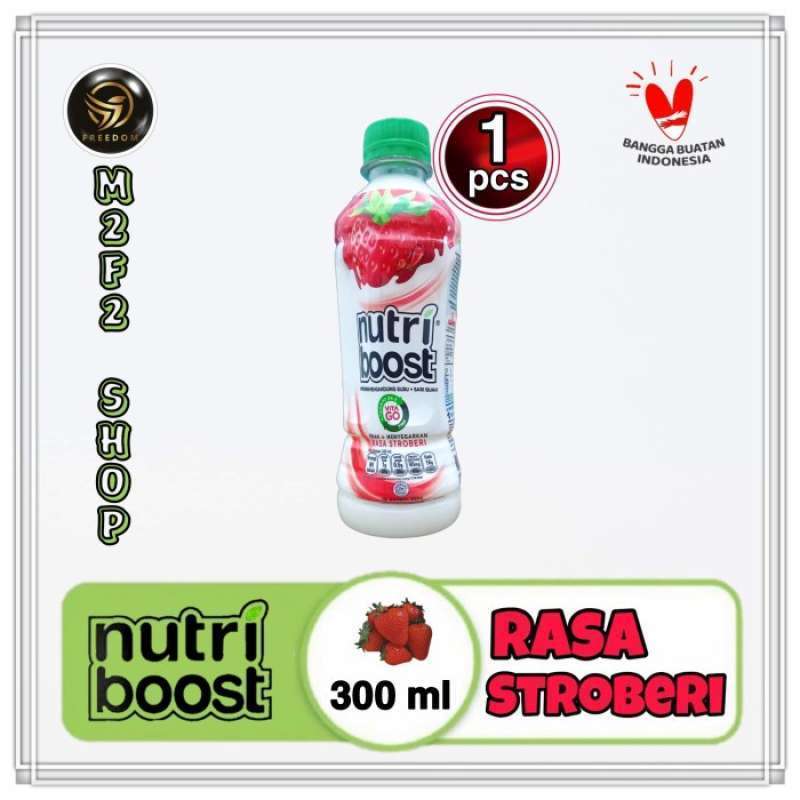 Jual Susu Nutriboost Botol Pet Rasa Stroberi - 300 ml (Kemasan Satuan ...