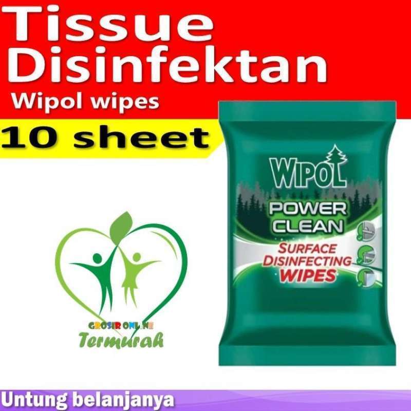 Promo Tissue disinfektan wipol wipes/ Tissue basah wipol/ sanitasi ...