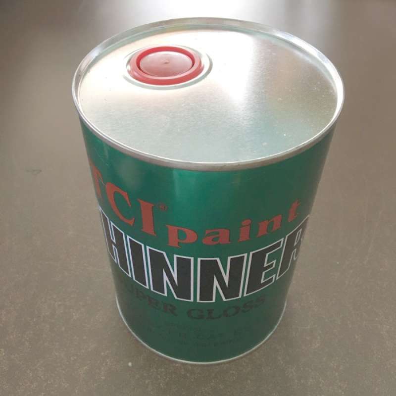 Promo Thinner Thiner Kapinis Kaleng Hijau 1 Lt Ltr Liter 1lt 1liter ...