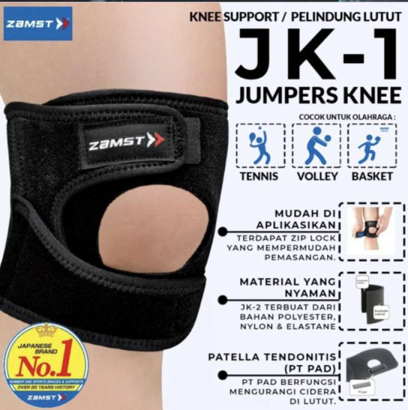Jual Pattela Knee Support Jumpers Deker Lutut Jk-1 Zamst Japan Original Di Seller Hylos Store ...