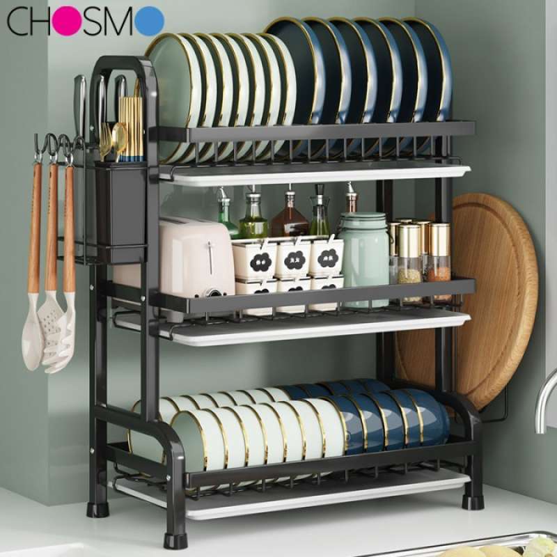 Jual Rak Piring Rak Piring Dapur Rak Penyimpanan Piring Susun Muat ...