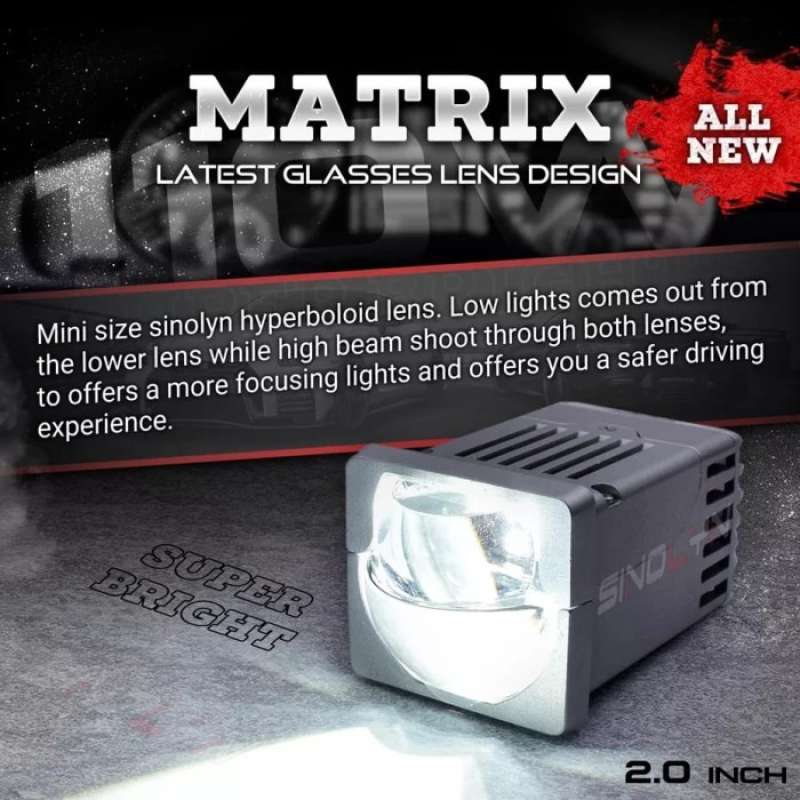 Jual Biled Projector Matrix Mini Lens 2.0Inch High Low P9 E19 Universal ...