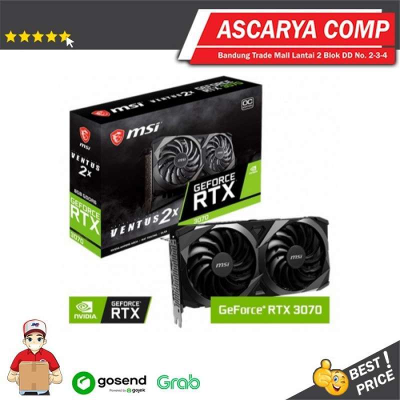 Jual MSI GEFORCE RTX 3070 8GB GDDR6 VENTUS 2X OC / RTX 3070 / RTX3070 ...