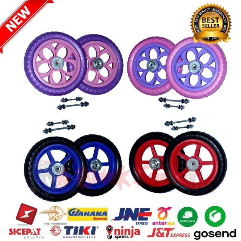 Jual Ban Sepeda Anak Roda Mati ukuran 12 Sepasang warna di Seller ...