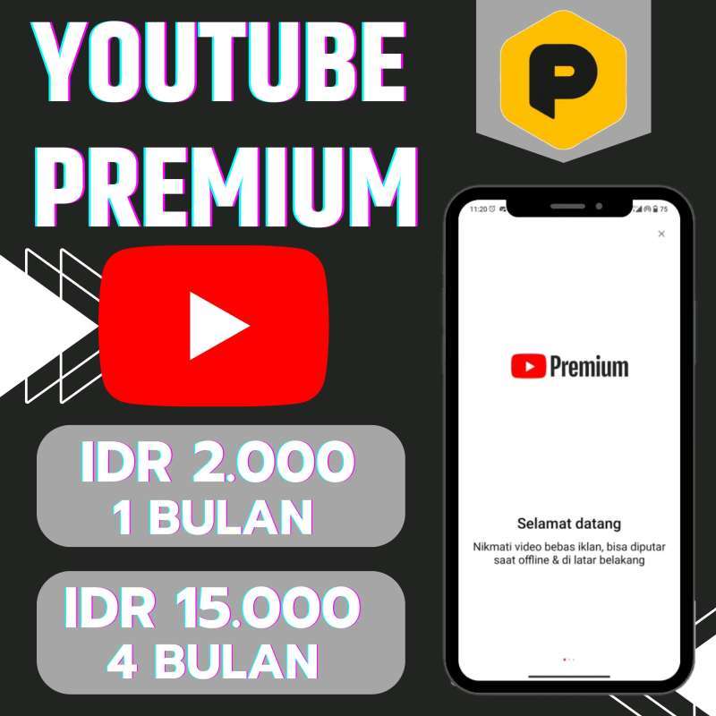 Promo Youtube Premium 1 Bulan & 4 Bulan Termurah Diskon 87% Di Seller ...