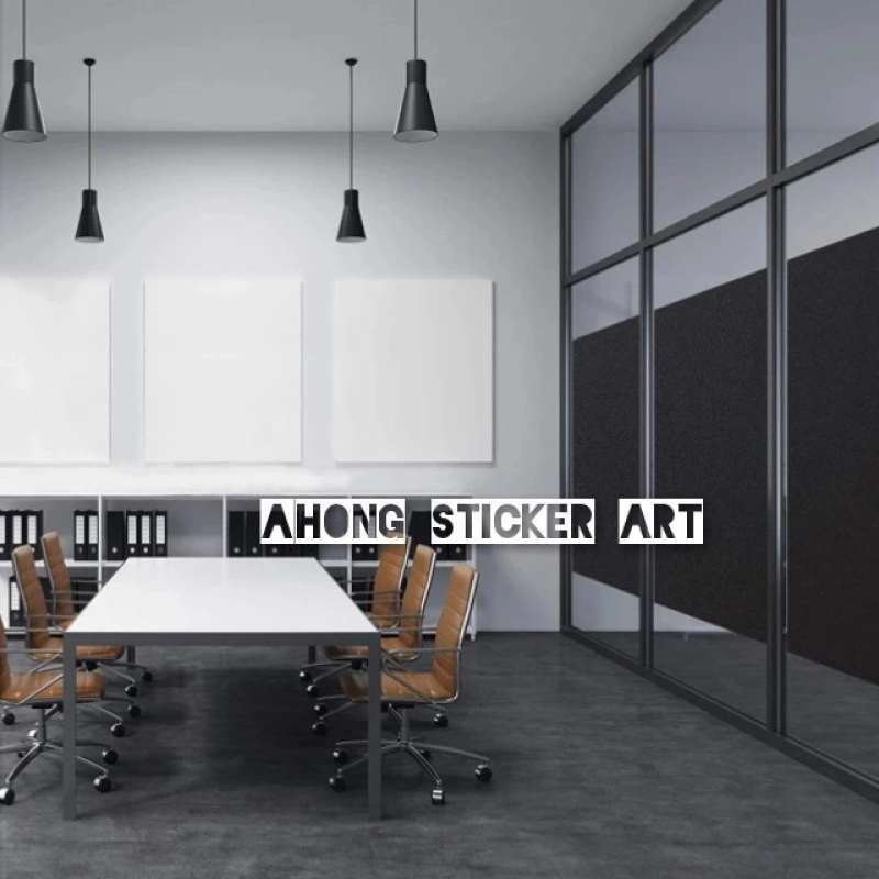 Promo Sticker Kaca 100%/sandblast Hitam/stiker Kaca 100%/kaca Film ...