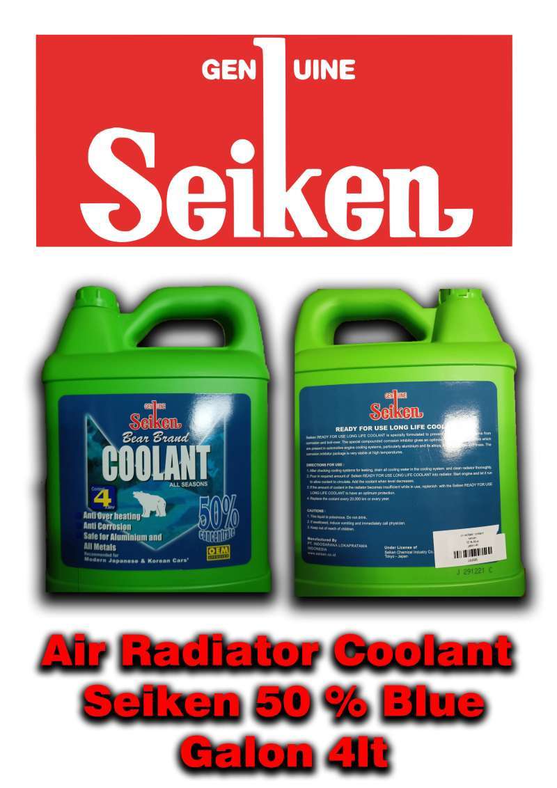 Jual Air Radiator Coolant SEIKEN 50 Persen Concentrate Blue / Biru - 4 ...