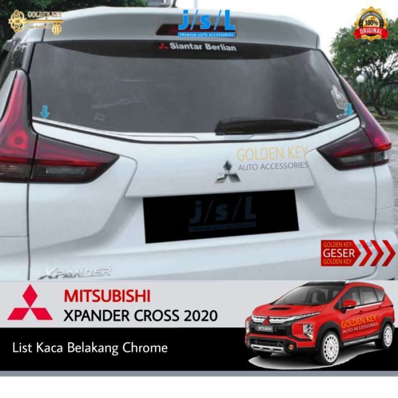Jual Jsl List Kaca Belakang Xpander Cross 2020 Rear Window Trim Chrome ...