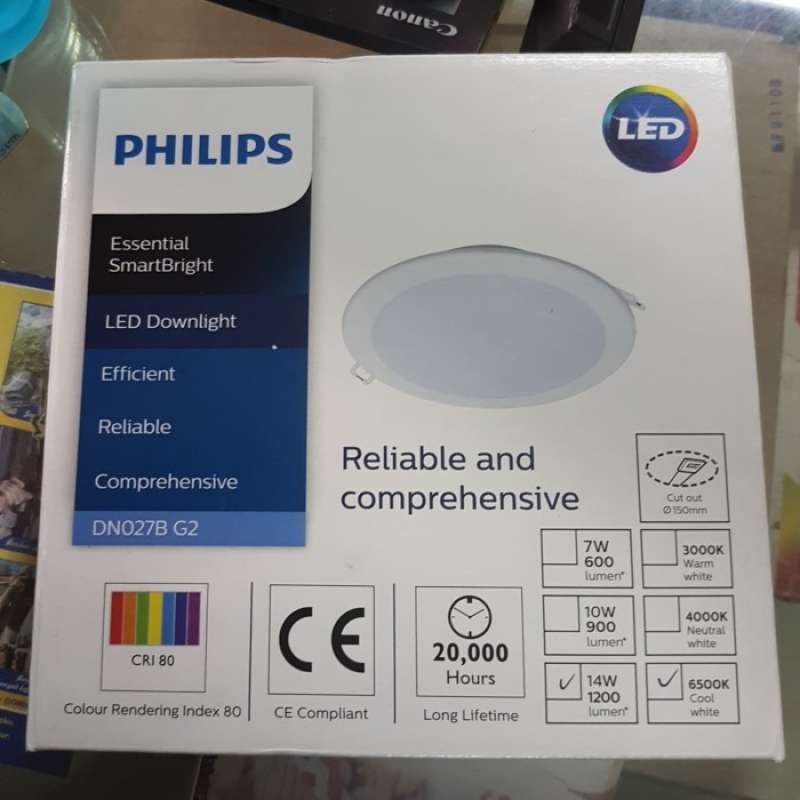 Jual Downlight Led Philips Dn027b G2 14w 6 6500k Smartbright G2 Di ...