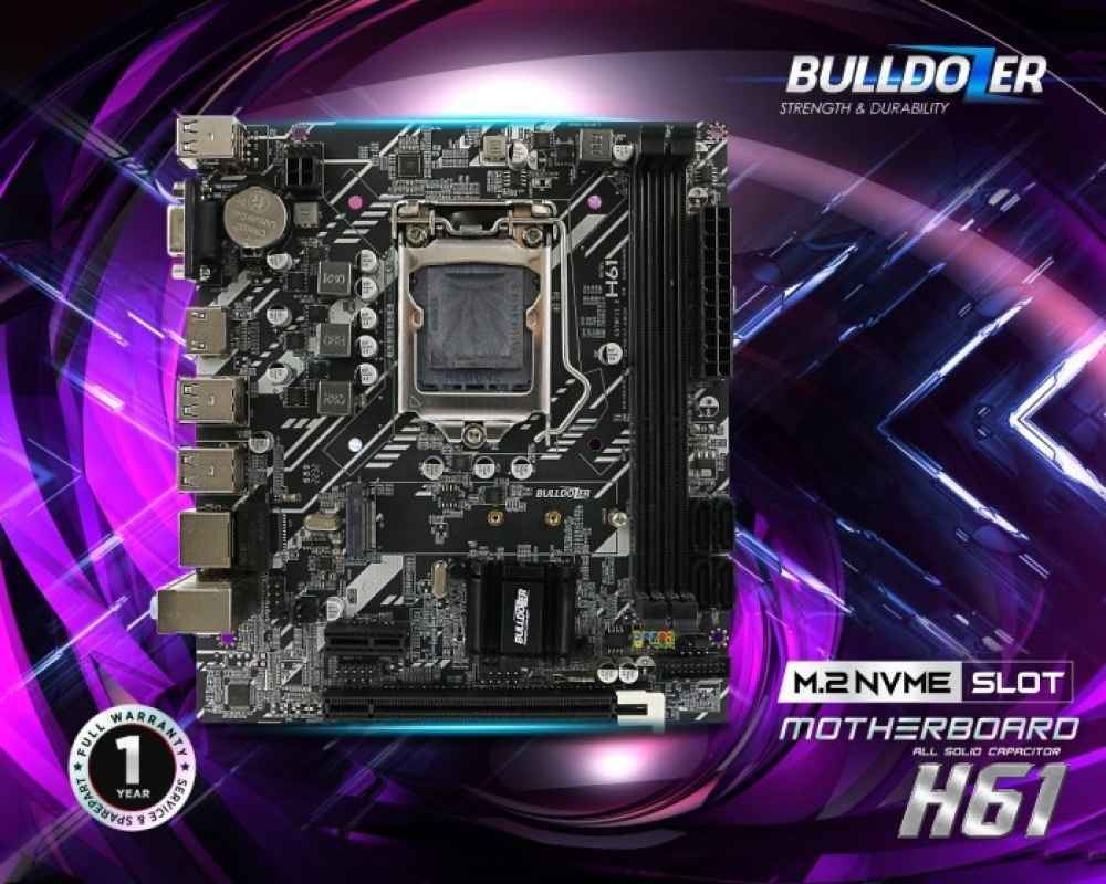 Jual MAINBOARD BULLDOZER H61B-LZ SOCKET 1155 DDR3 di Seller NEW VISION ...