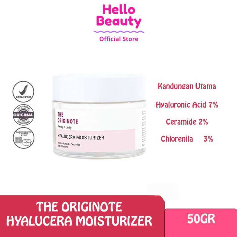 Jual The Originote Hyalucera Moisturizer Gel 50ml Pelembab Wajah Memperbaiki Skin Barrier Dan ...