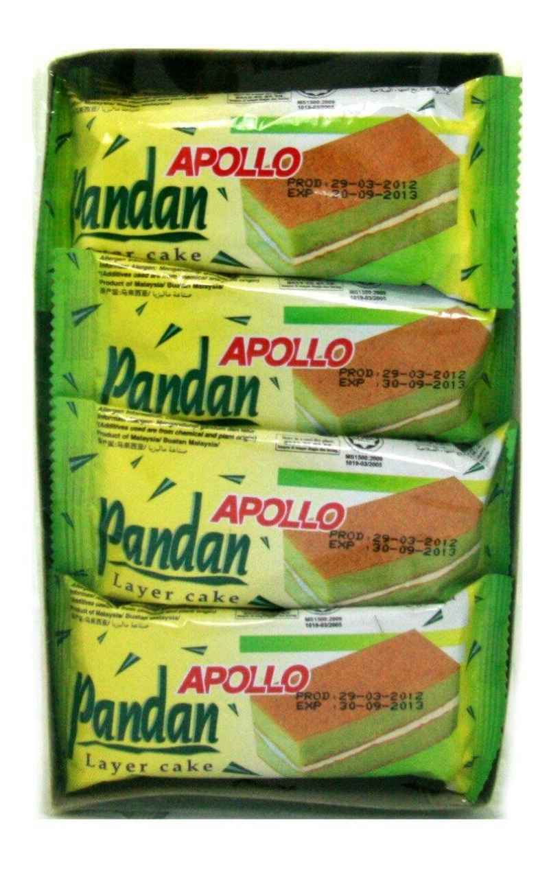 Jual Apollo Layer Cake Pandan 18g Bolu Malaysia di Seller Fentry Mart ...