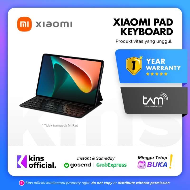 Jual Xiaomi Pad Keyboard Koneksi Magnetik Pogo Pin 63 / Mi Pad Keyboard ...