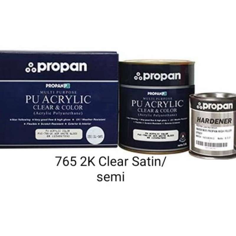 Jual Propan Pu Acrylic Top Coat Pul - 765 - 2k Clear Satin / Semi 1ltr ...