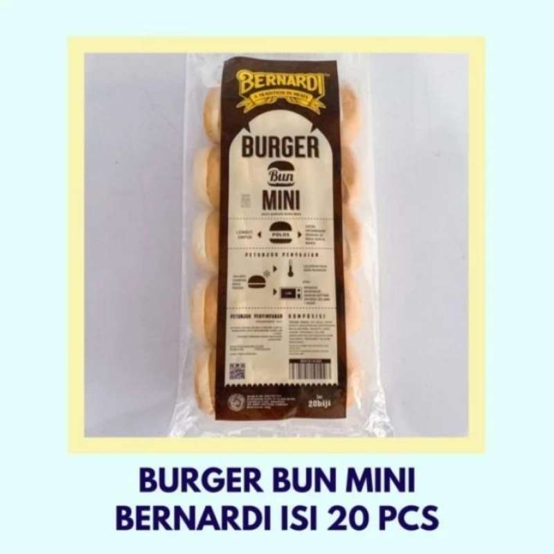 Jual Bernardi Roti Burger Mini Isi 20pcs Di Seller Vikotangsel - Viko ...