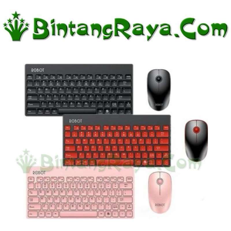 Jual Mouse Keyboard Wireless Robot KM3000 di Seller bintang raya depok ...