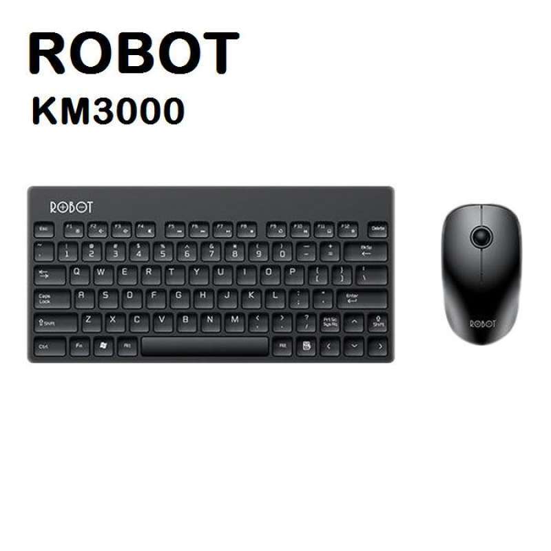 Jual Mouse Keyboard Wireless Robot KM3000 di Seller bintang raya depok ...