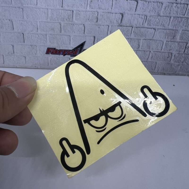 Promo Stiker Kartun Lucu Fucek Sticker Patrick Jari Tengah - Warna ...