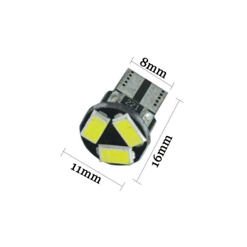 Promo Lampu Led T10 5630 3 Mata Titik Led 5630 Lampu Sign Sein Speedo Motor - Warna 1pcs Biru ...