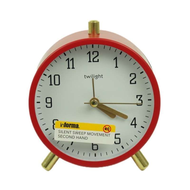 Jual INFORMA - JAM MEJA - ALARM CLOCK MF-45D6 RED 11X13CM di Seller ...