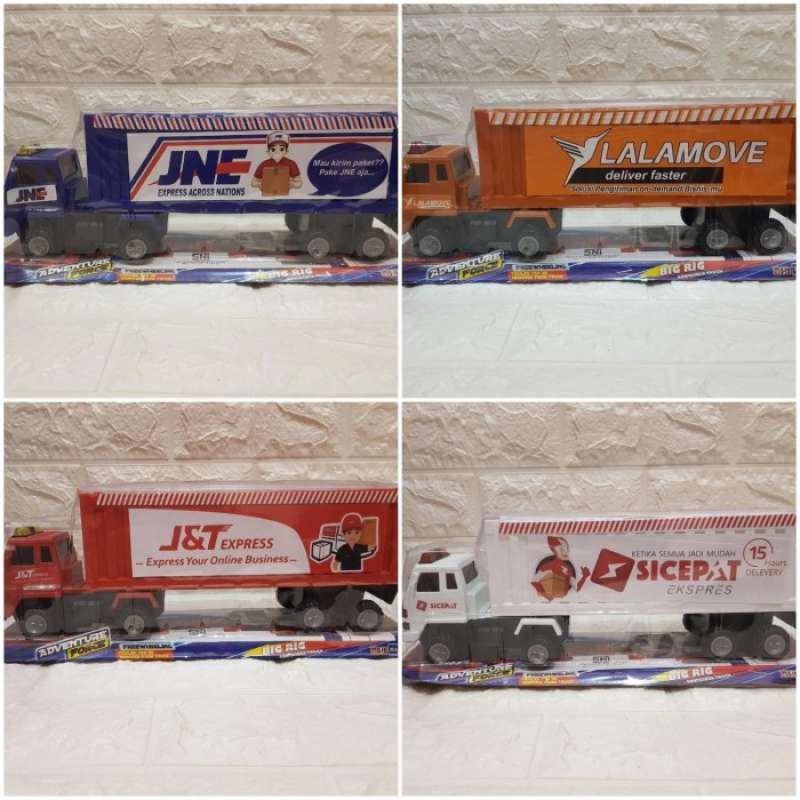 Promo Mainan Mobil Kontainer Ekspedisi Barang - Mainan Mobil Peti Kemas ...