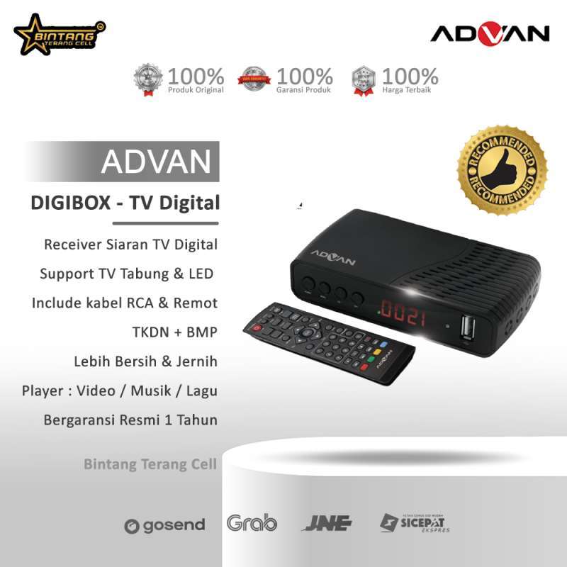 Jual Advan Set Top Box Tv Digital Receiver Di Seller Bintang Terang ...