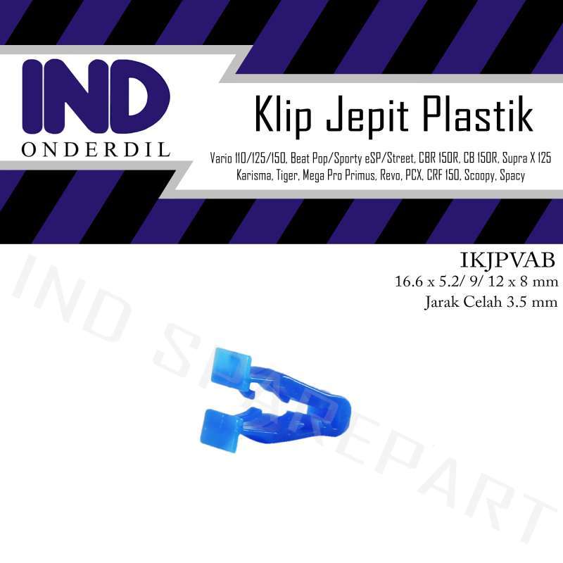 Jual IND Onderdil Klip-Clip-Rivet Jepit-Snap-Kancing Plastik Body-Visor ...