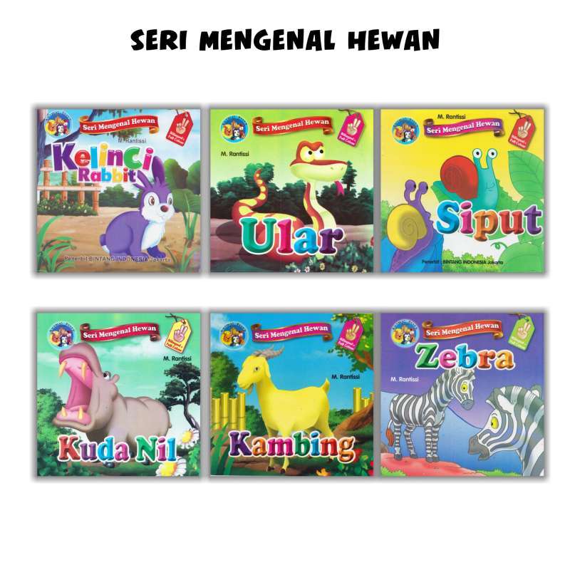 Jual Buku Anak 2 Tahun : Bilingual Seri Mengenal Hewan Zebra Kuda Nil ...