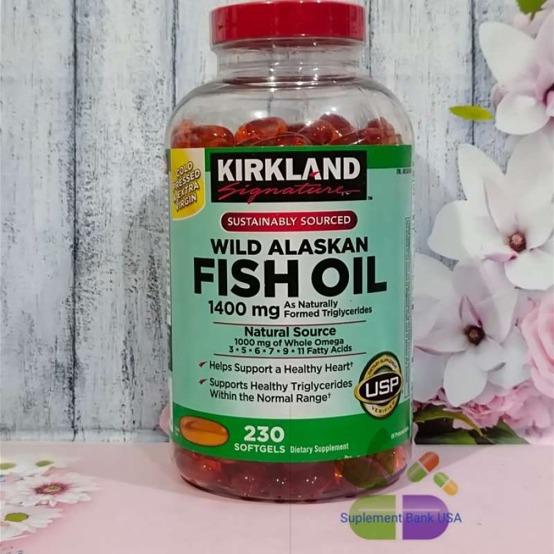 Promo Kirkland Fish Oil 1400 Mg ( 230 Softgels ) Diskon 33% di Seller ...