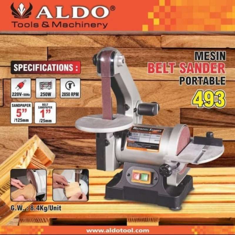 Jual Mesin Amplas Duduk Belt Sander Portable Machine Aldo 493 Di Seller ...