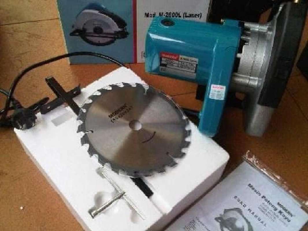 Jual Mesin Potong Kayu Circular Saw Modern M2600l 7 Laser Gergaji ...