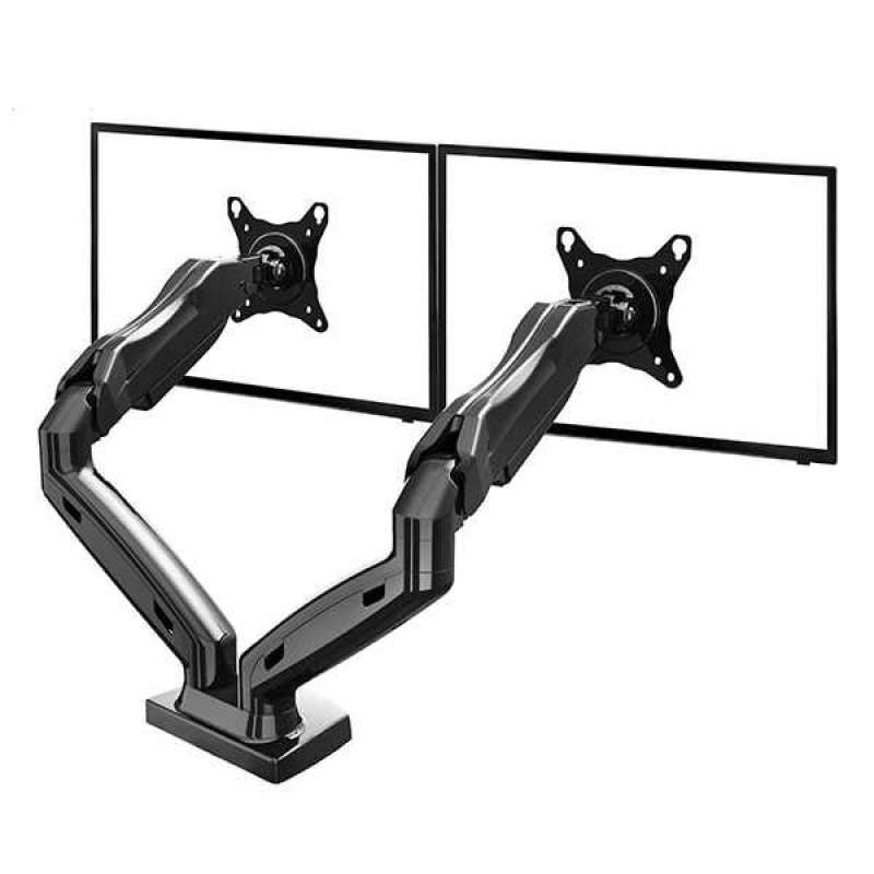Jual Universal Dual Monitor Arm Bracket Vesa Mount 17-27 Inch - NB-F160 ...