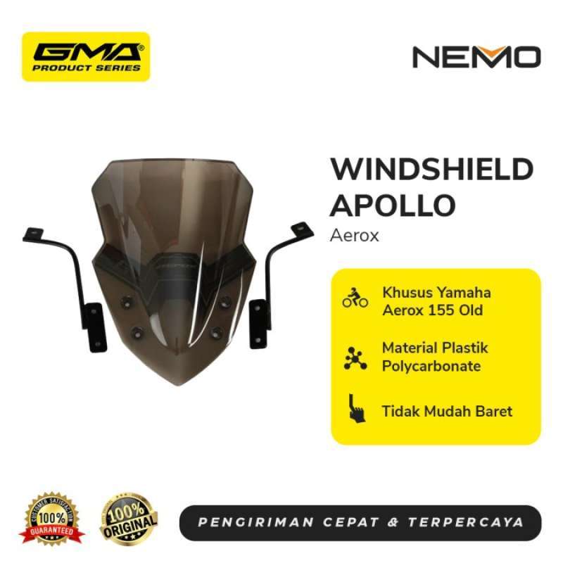 Promo Windshield Apollo NEMO For Yamaha Aerox 155 Diskon 23% di Seller ...