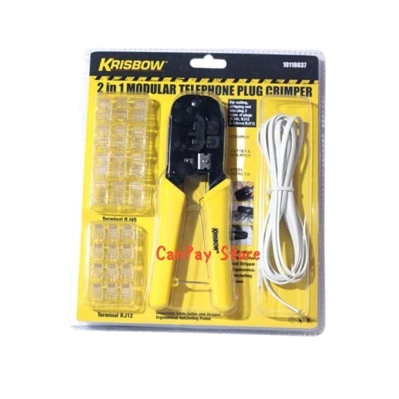 Jual Krisbow Tang Crimping Modular Telepon 2 In 1 di Seller CanPay ...