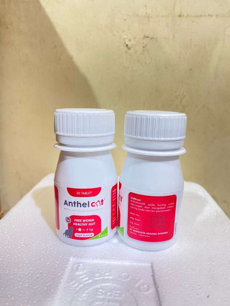 Promo Anthel cat 30 tablet Obat Cacing Kucing Kalbe Farma Diskon 26% di ...