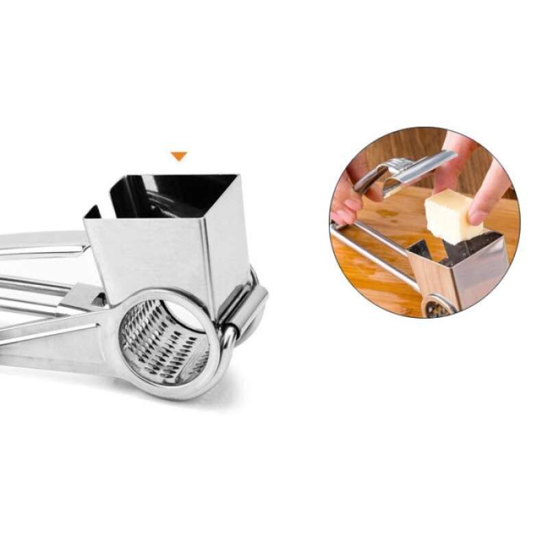 Jual FLP-374 Alat Parut Keju Putar Coklat Cheese Grater Stainless Steel ...