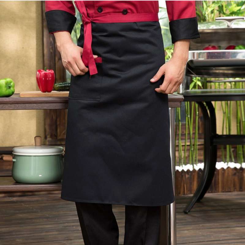 Jual 1pcs Celemek Apron Setengah Badan Panjang / Apron Pinggang Chef ...
