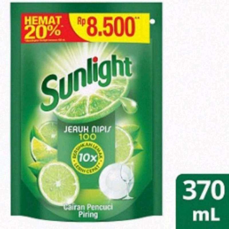 Promo Sunlight Sabun Cuci Piring Lime [370ml] Diskon 5% Di Seller ...