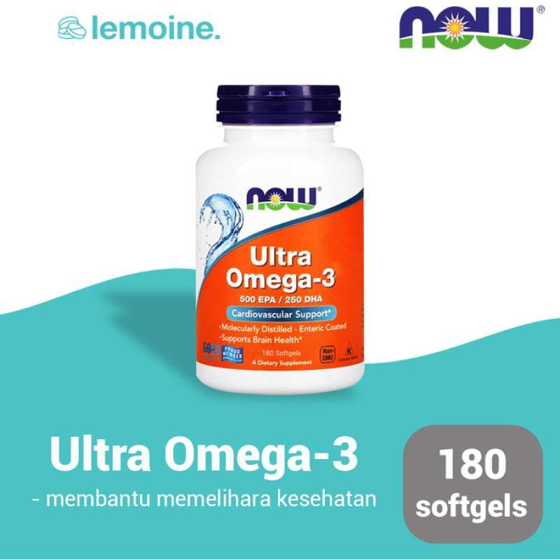 Promo NOW ULTRA OMEGA 3 500 EPA 250 DHA 180 SOFTGELS Diskon 33% di Seller Afifah Tick - Kota ...